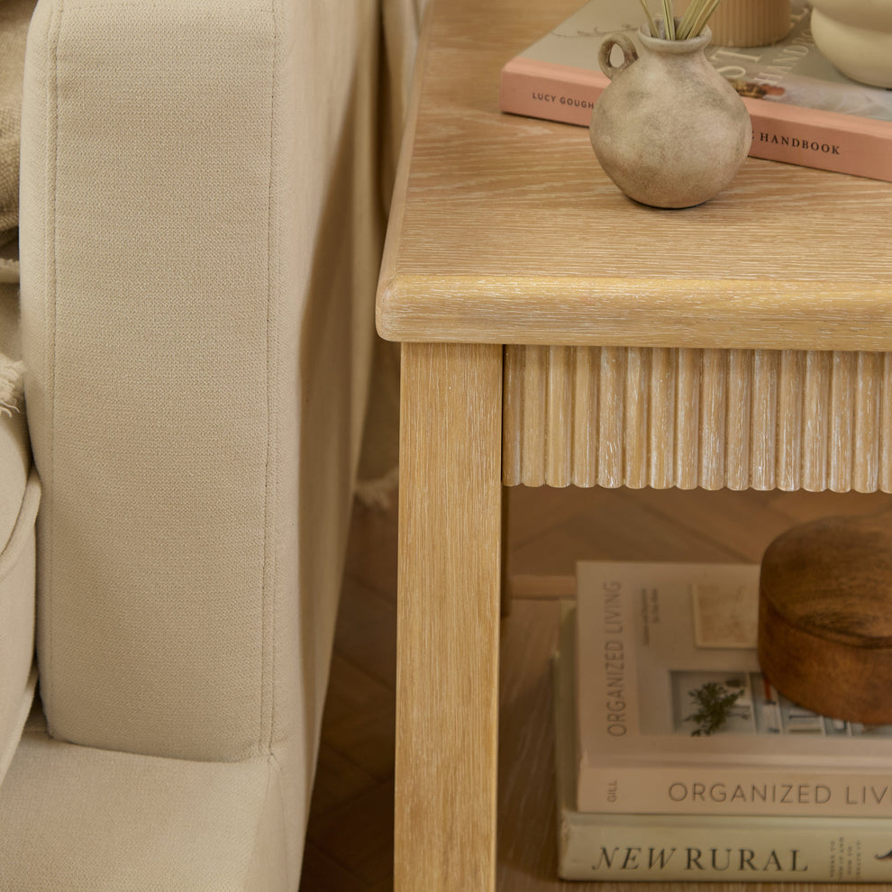 Raleigh 45cm Side Table - Whitewash Oak - Laura James – Laura James Ireland