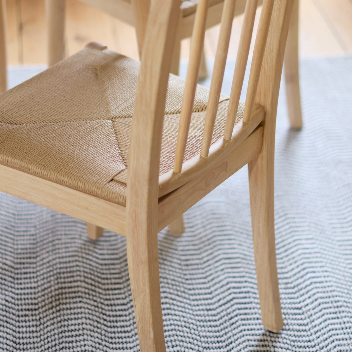 Tilly 100cm Round Dining Table - 4 Seater - Tilly Woven Dining Chairs ...