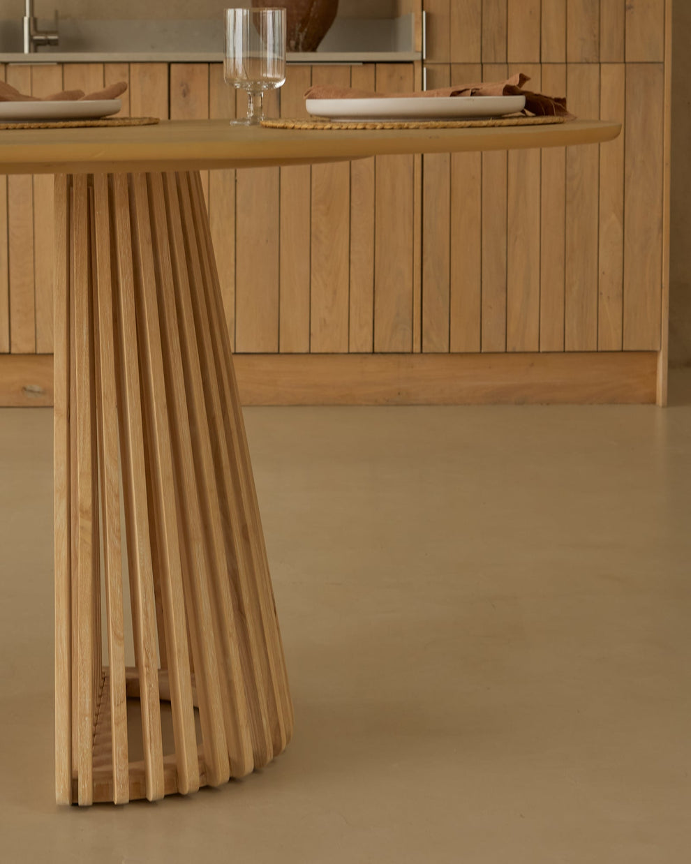 Willow Whitewash Oak Wood Oval Dining Table - Laura James – Laura James ...