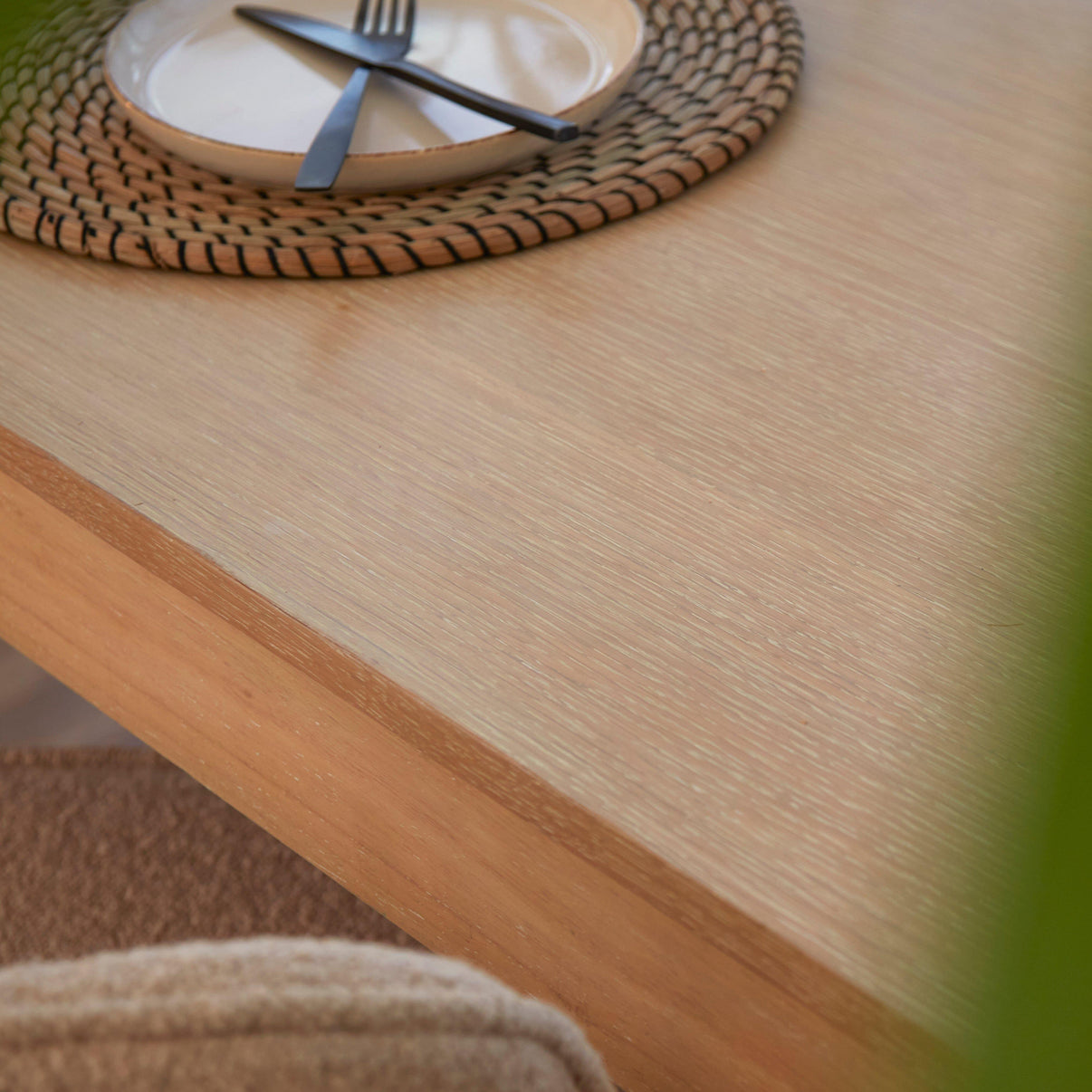 Amelia Whitewash Extendable Dining Table Set - 6 Seater - Freya Fern G ...