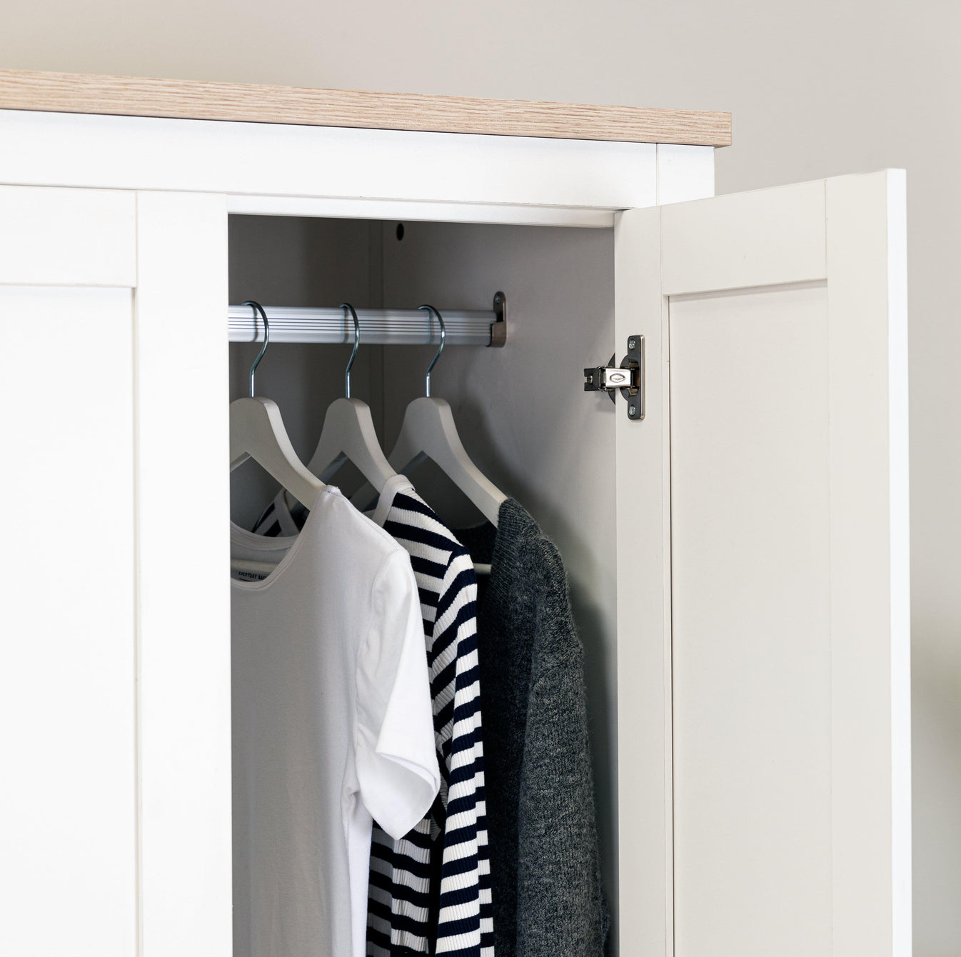 Bampton 2 Door White Wardrobe - Laura James – Laura James Ireland