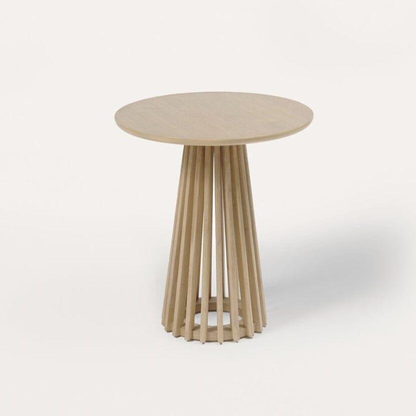 Willow Slatted Wood Side Table - Pale Oak - Laura James – Laura James Ireland