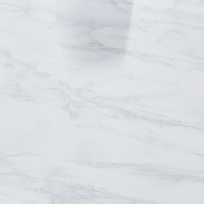 Jay Marble Effect Desk - Chrome – Laura James Ireland